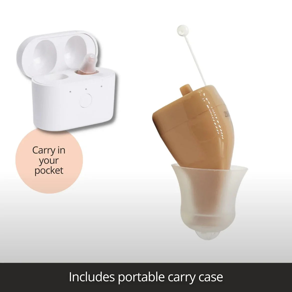 Hear Clear Pro Invisible (ITC) Hearing Aid | Free Shipping | Hear Clear